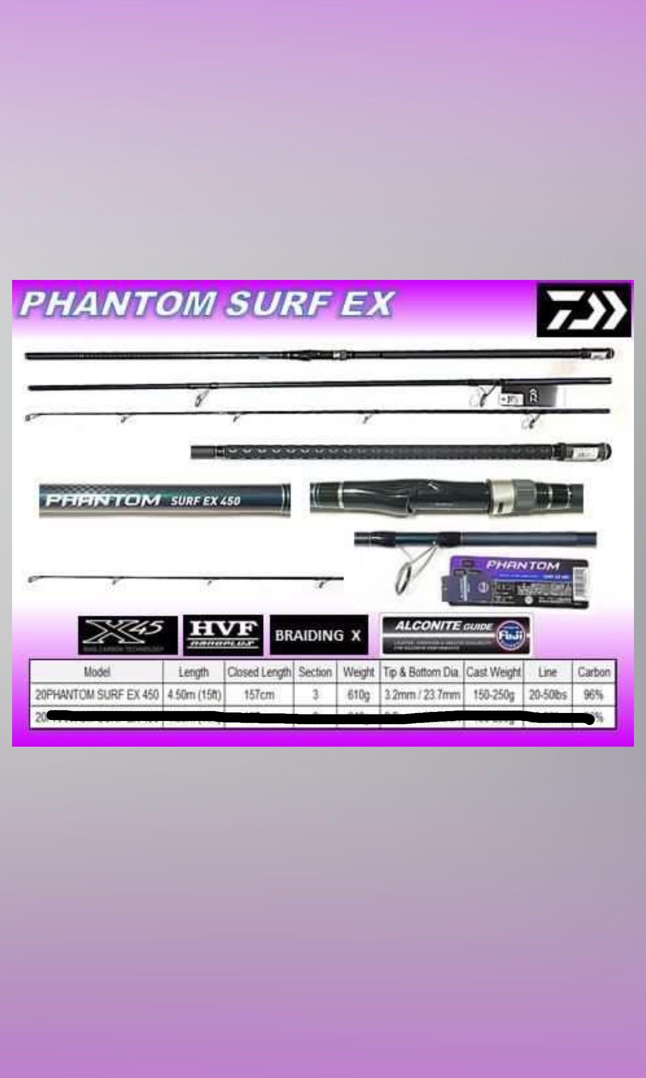 Daiwa phantom surf ex 2020, Sports Equipment, Fishing on Carousell