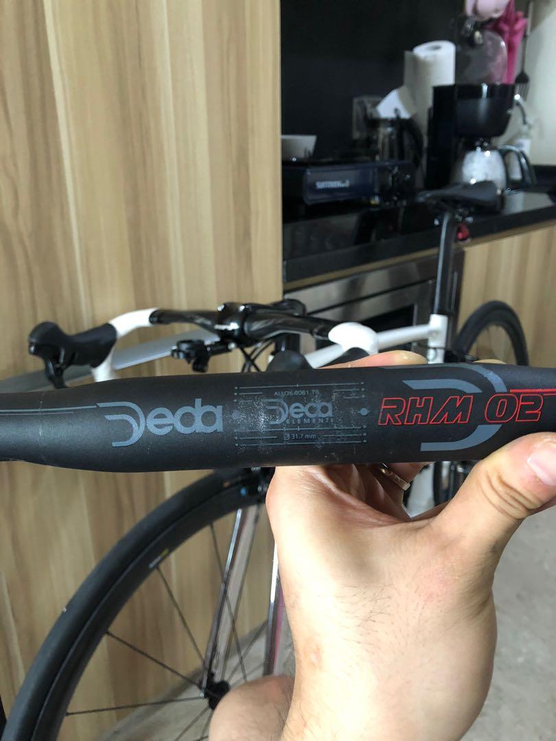Deda superleggero RS stem 100mm / Deda rhm 02 alloy handlebar, Sports ...