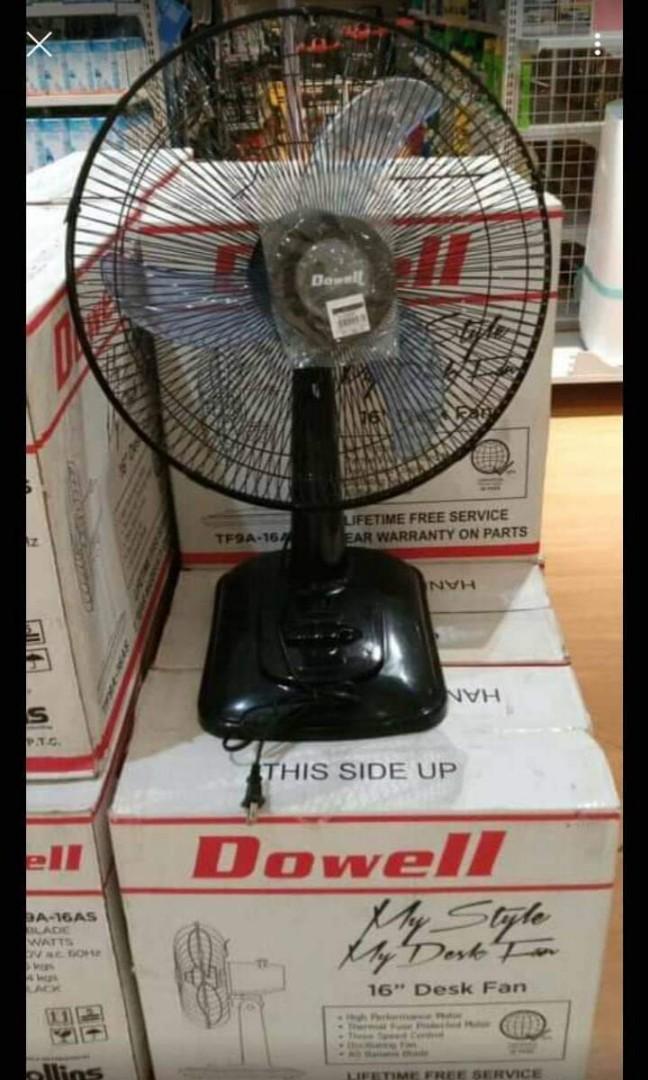 Dowell Electric fan, stand fan, desk fan, orbit fan, wall fan, exhaust ...