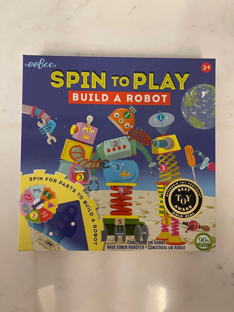 eeBoo Build A Robot Puzzle Spinner Game *New*, Hobbies & Toys, Toys ...