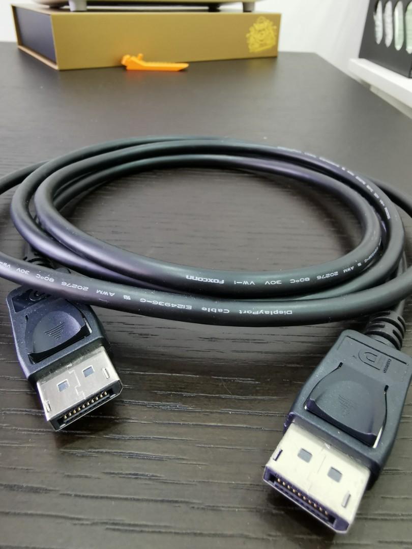 Foxconn Displayport Cable 1.8m, Computers & Tech, Parts & Accessories ...