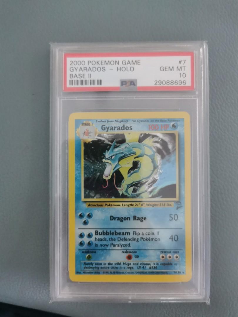 Gyarados Base Set 2 PSA10, Hobbies & Toys, Toys & Games on Carousell