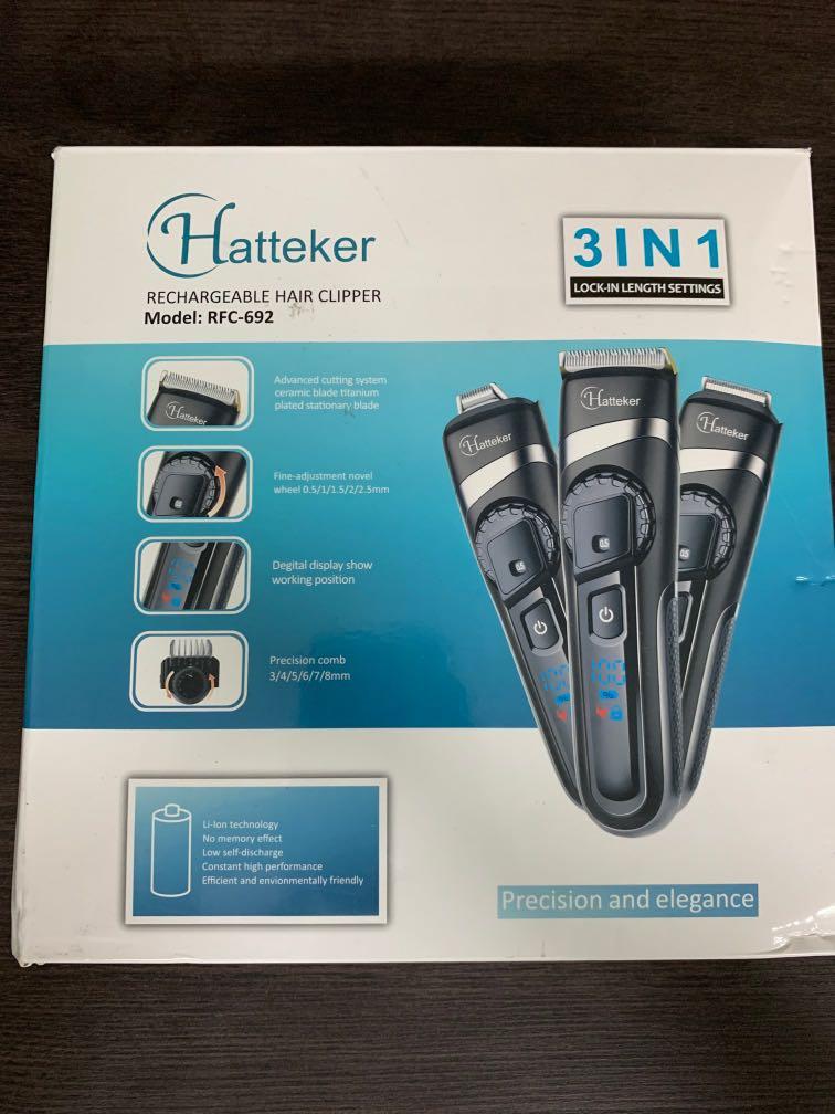 Hatteker RFC-692 Rechargeable Hair Clipper, Beauty & Personal Care, Men's Grooming on Carousell