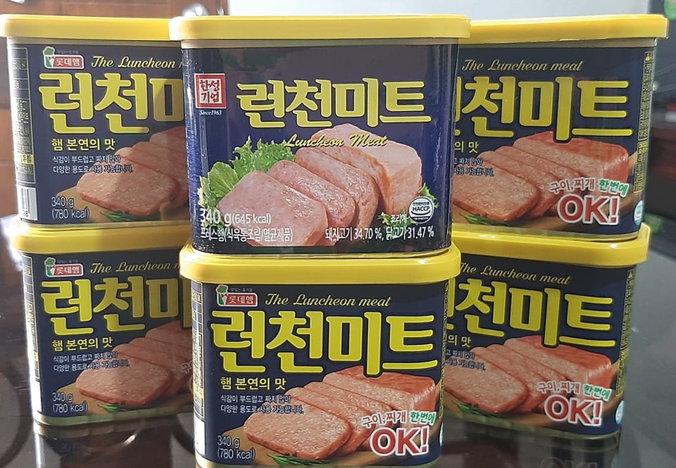 Korean Luncheon Meat 런천미트 340g / Lotte Luncheon Meat 340g Korean Lotte ...