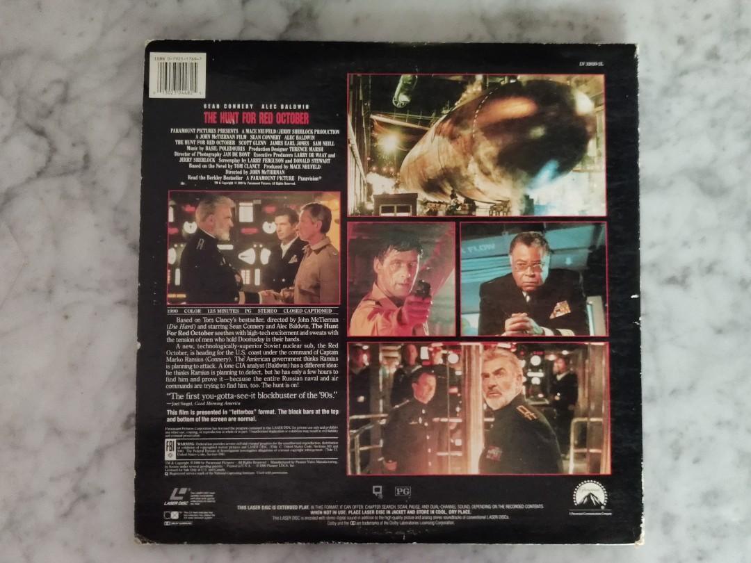 (LD) The Hunt For Red October (2 Disc), Hobbies & Toys, Music & Media ...