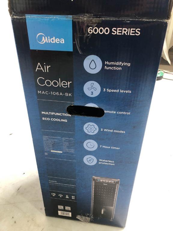 MIDEA Air Cooler MAC-106A-BK 6L, TV & Home Appliances, Air Purifiers ...