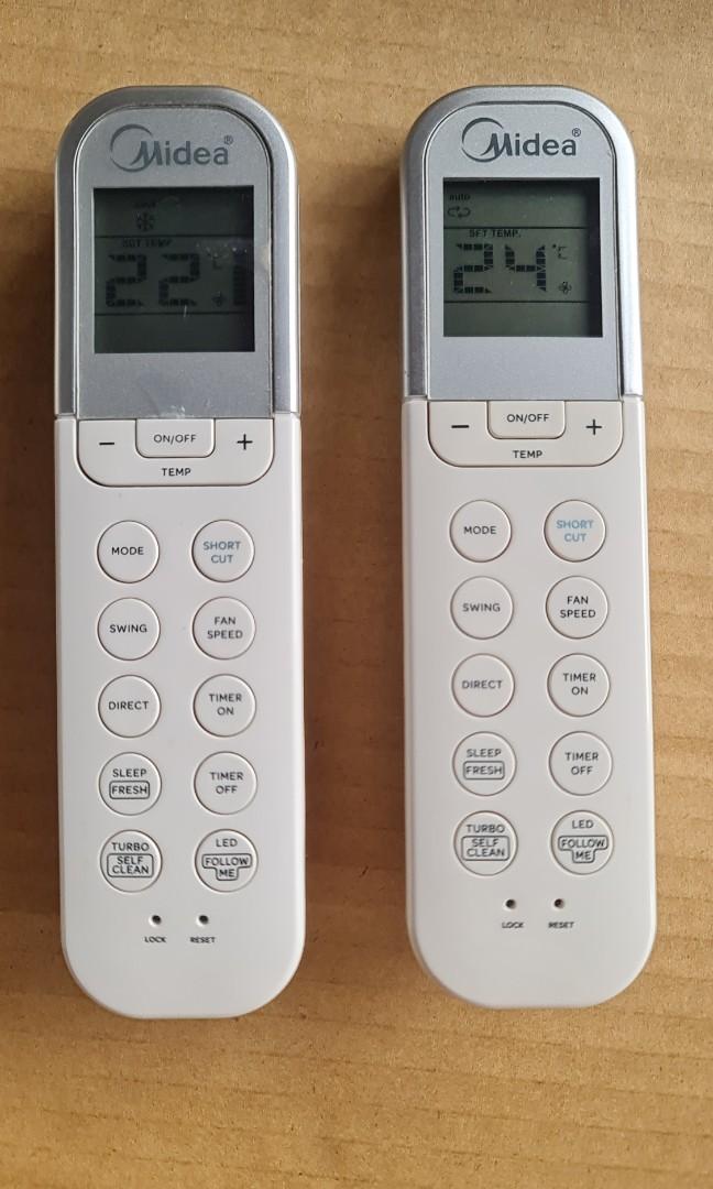 Midea aircon Remote control, TV & Home Appliances, Air Conditioners ...