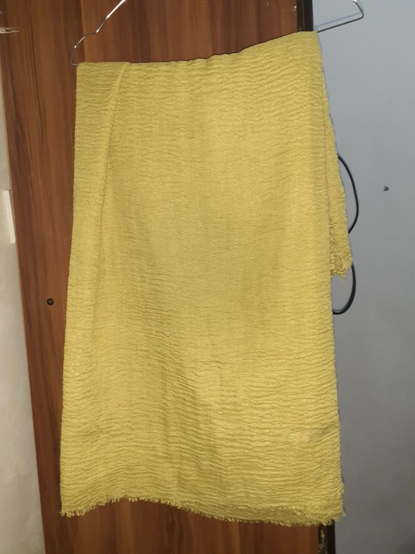 Pashmina Ijo Rumput Laut, Fesyen Wanita, Muslim Fashion, Syal di Carousell