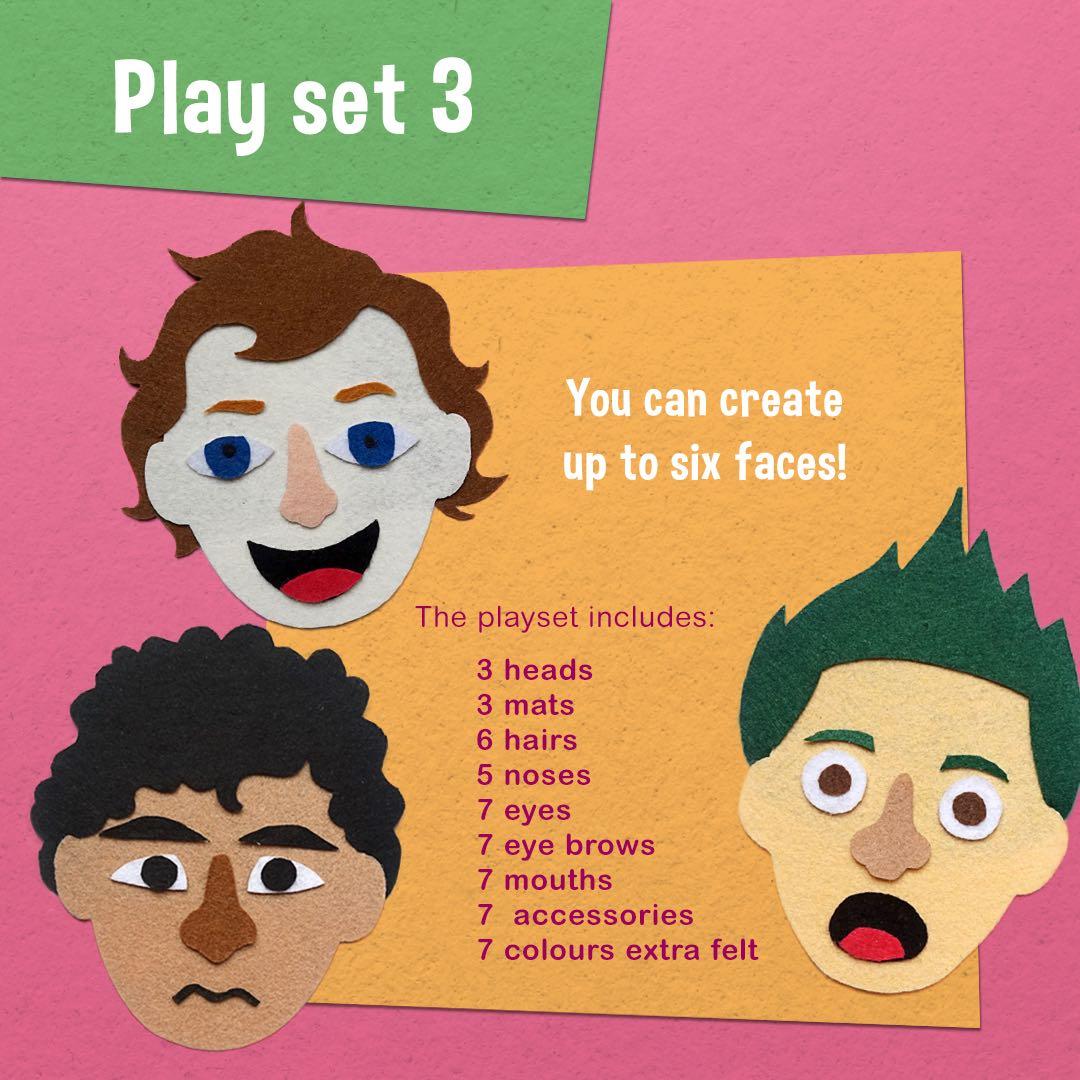 Personalized Felt Face Puzzles for kids, Hobbies & Toys, Toys & Games ...