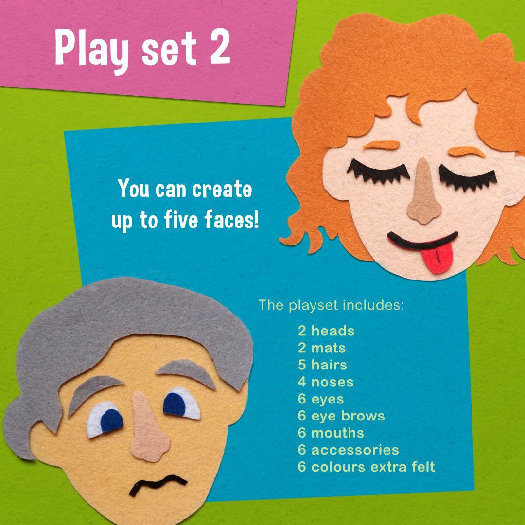 Personalized Felt Face Puzzles for kids, Hobbies & Toys, Toys & Games ...