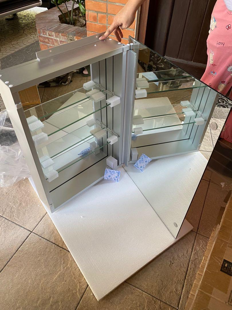 Pozzi cabinet with mirror for bathroom, Furniture & Home Living ...