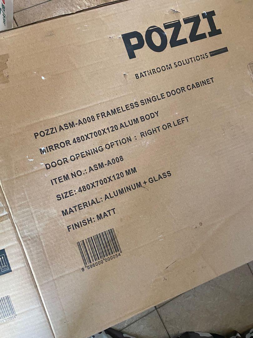 Pozzi cabinet with mirror for bathroom, Furniture & Home Living ...