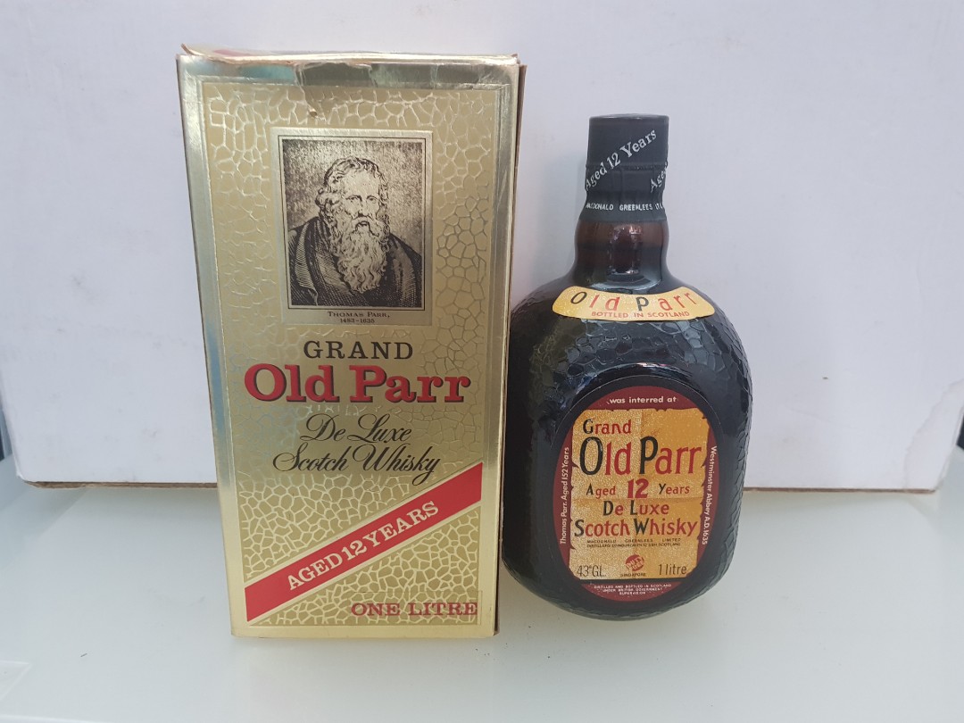 Rare Old Parr 12yrs 1 L with box ( not longer in production)老酒, Food ...