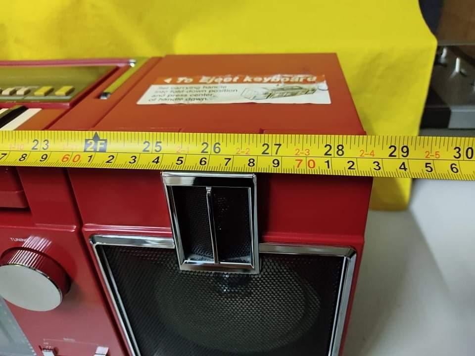 RARE (See Video) Red Vintage Boombox Ghettoblaster Cassette with ...