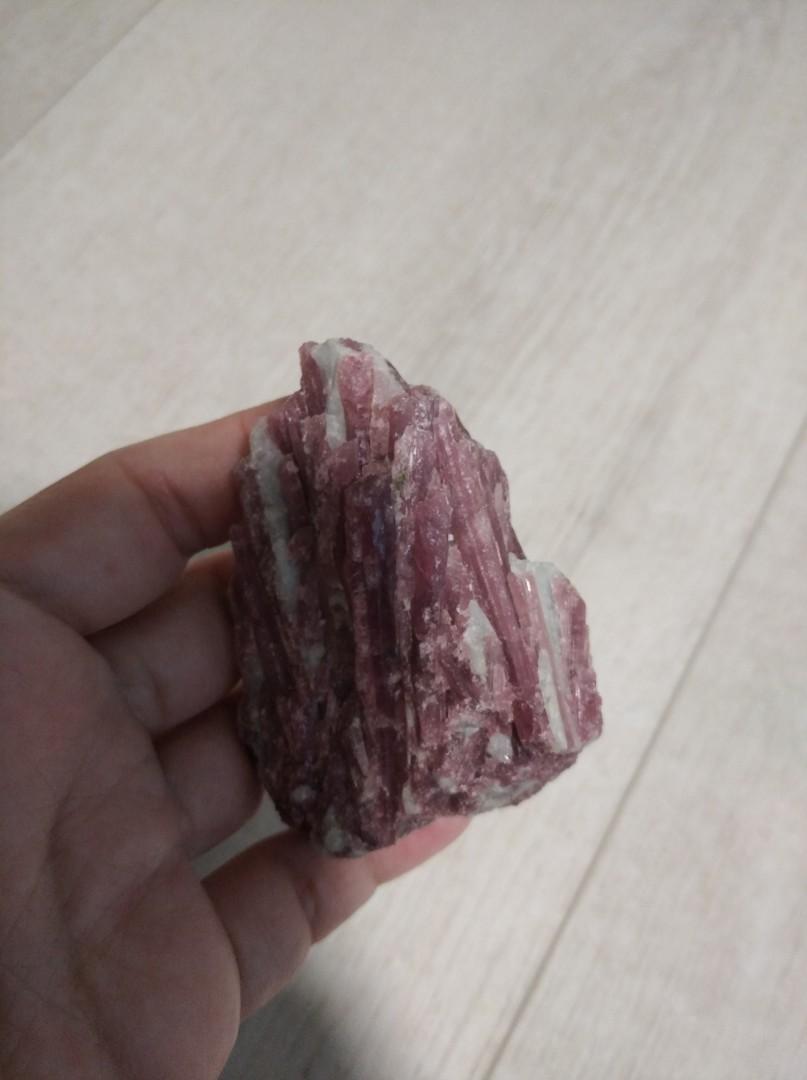 Raw Cinnabar & Pink tourmaline, Women's Fashion, Jewelry & Organisers ...