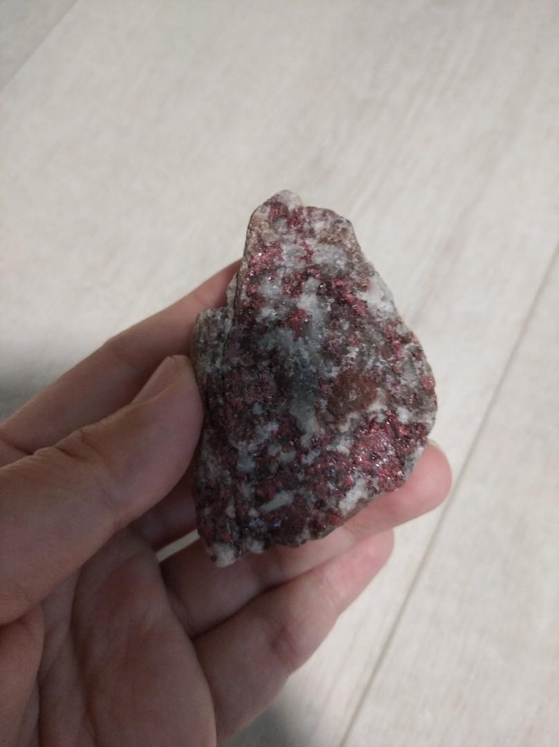 Raw Cinnabar & Pink tourmaline, Women's Fashion, Jewelry & Organisers ...