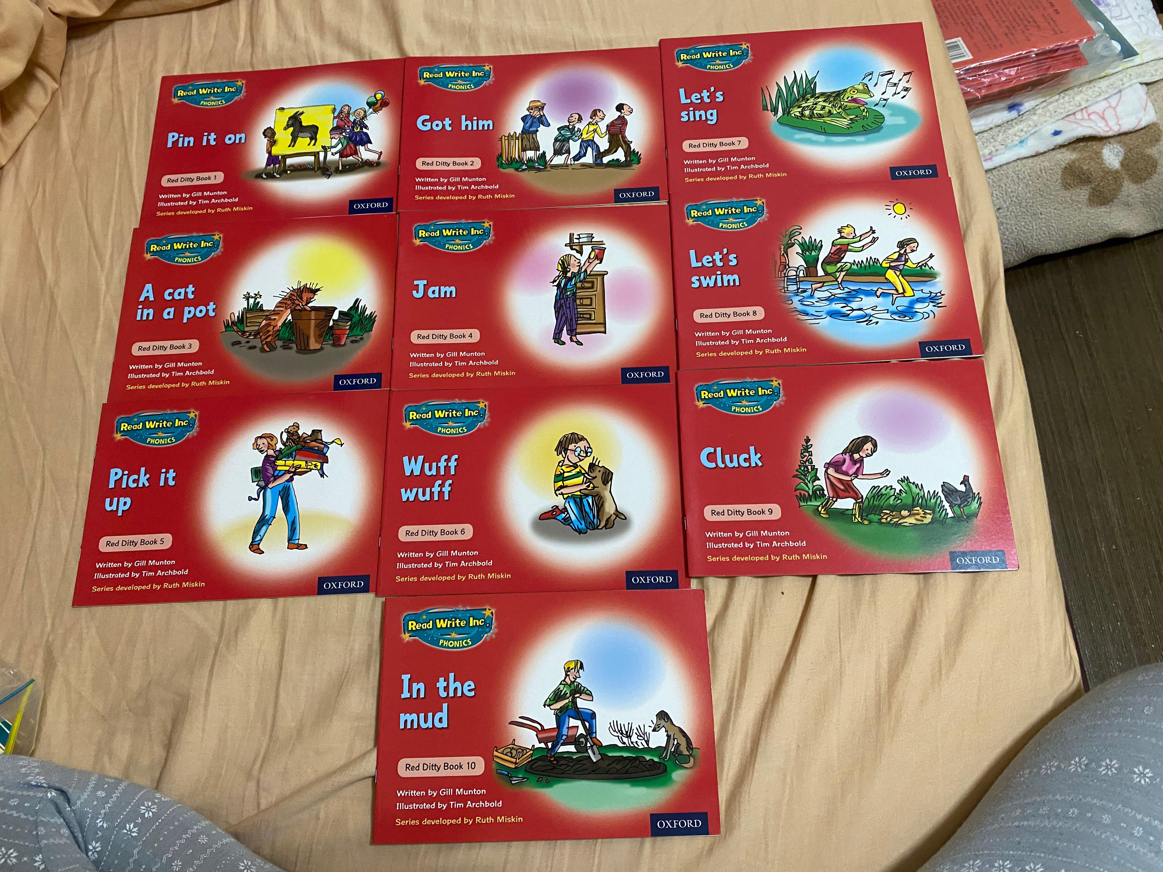 Rwi red ditty book 1-10 $170, 興趣及遊戲, 書本 & 文具, 小說 & 故事書 - Carousell