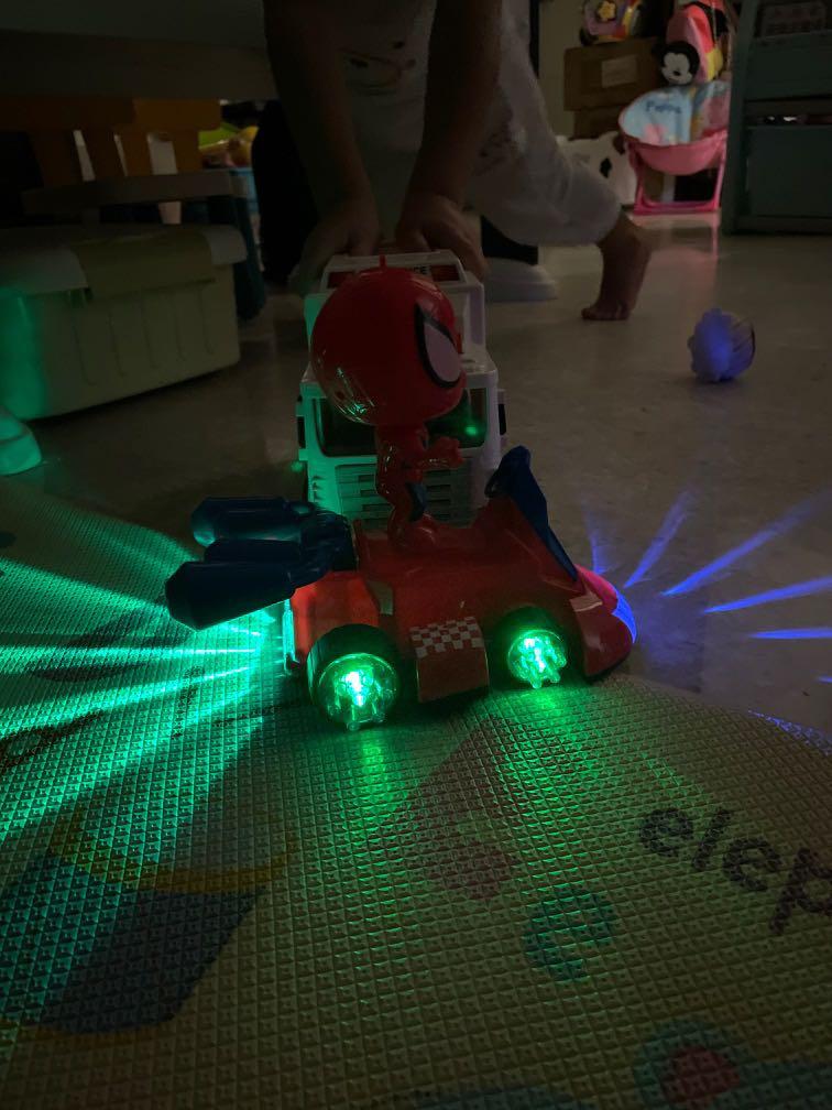 Spider man battery toy (with sensor), Toys & Games, Others on Carousell