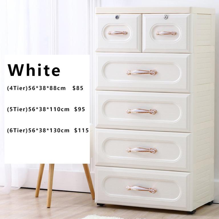 Storage Rack/Drawers/With Lock Drawer, Furniture & Home Living ...