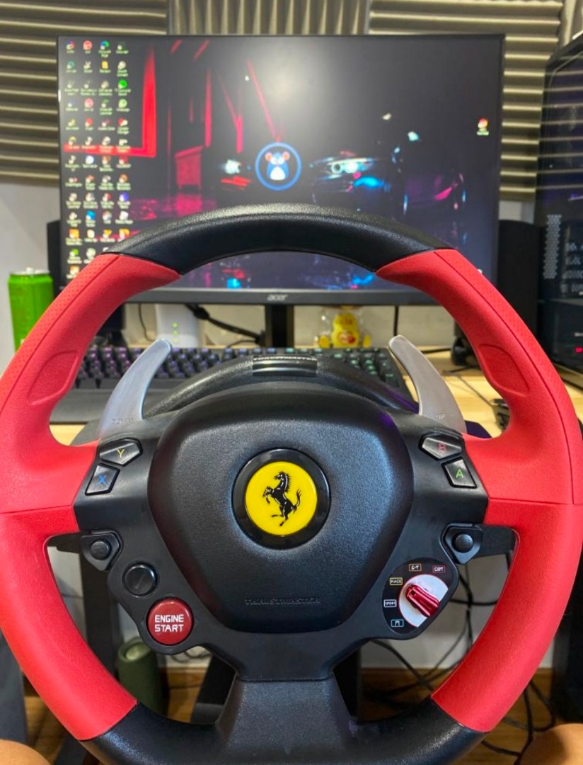 Thrustmaster gaming wheel, Computers & Tech, Parts & Accessories ...