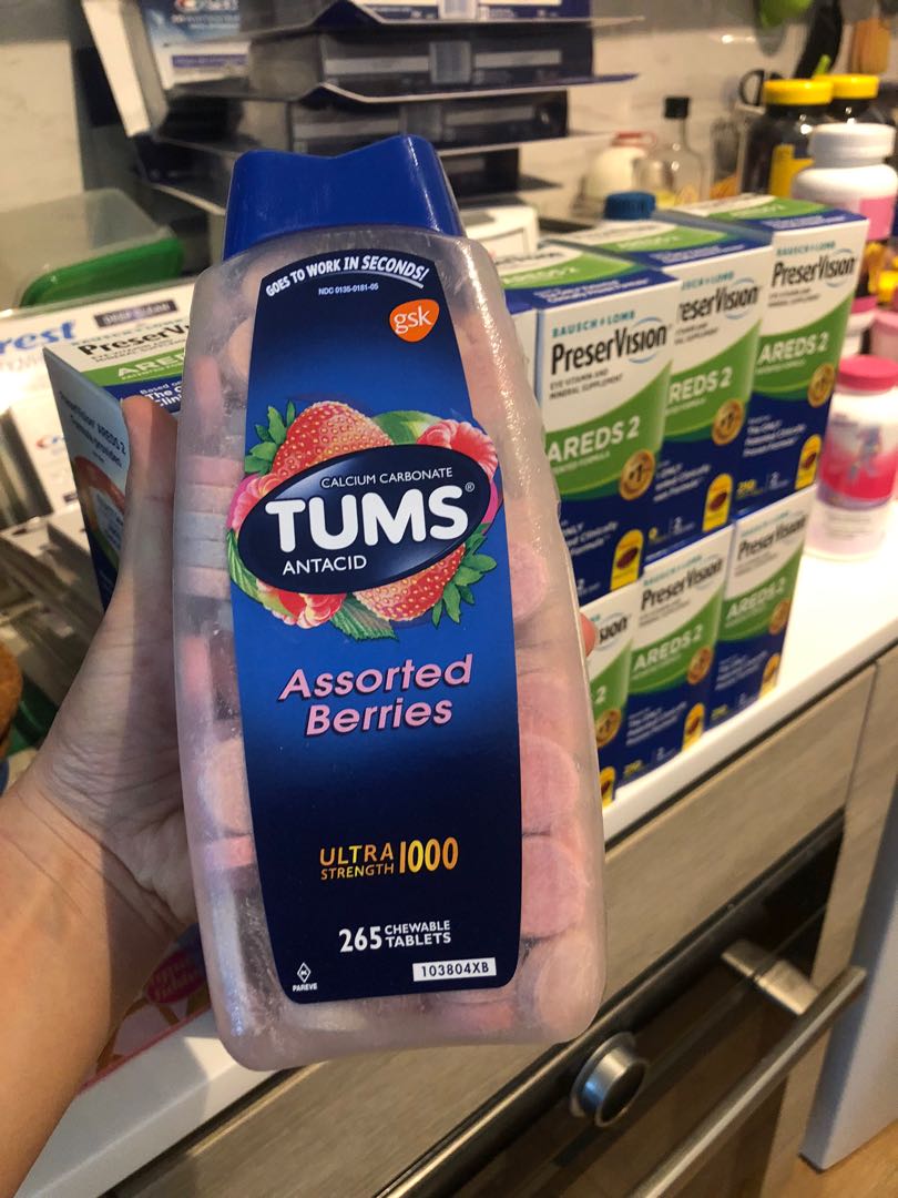 TUMS Antacid Extra Strength Smoothies, 265 Chewable Tablets on Carousell