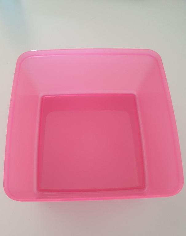 Tupperware Pink Square Container, Furniture & Home Living, Kitchenware ...
