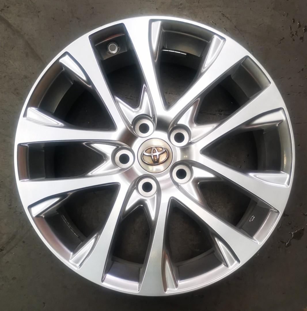 Used 18" Original Toyota Rims, Car Accessories, Tyres & Rims on Carousell