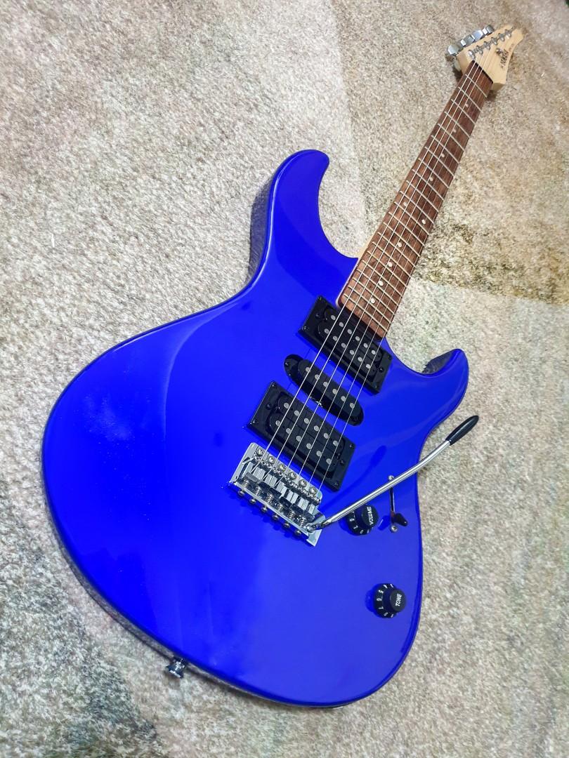 Yamaha Stratocaster ERG 121C Electric Guitar Blue Metallic Finish with ...