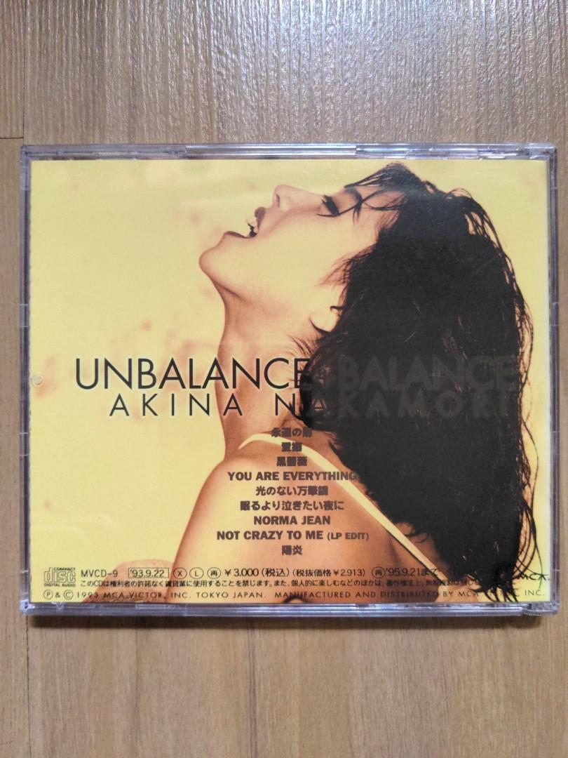[日版初版] 中森明菜 CD專輯大碟 UNBALANCE+BALANCE (MVCD-9), 興趣及遊戲, 音樂、樂器 & 配件, 音樂與媒體 ...