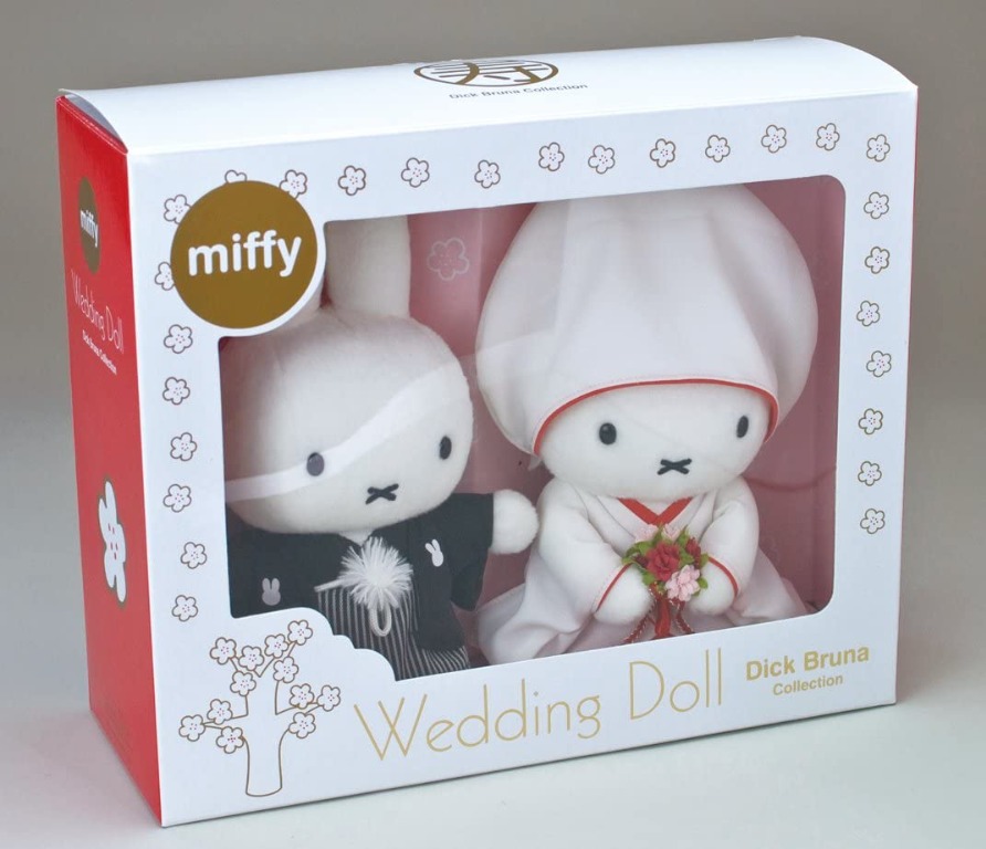 日本原裝進口 日版 Miffy 結婚公仔 wedding doll 和装 31cm, 興趣及遊戲, 玩具 & 遊戲類 - Carousell