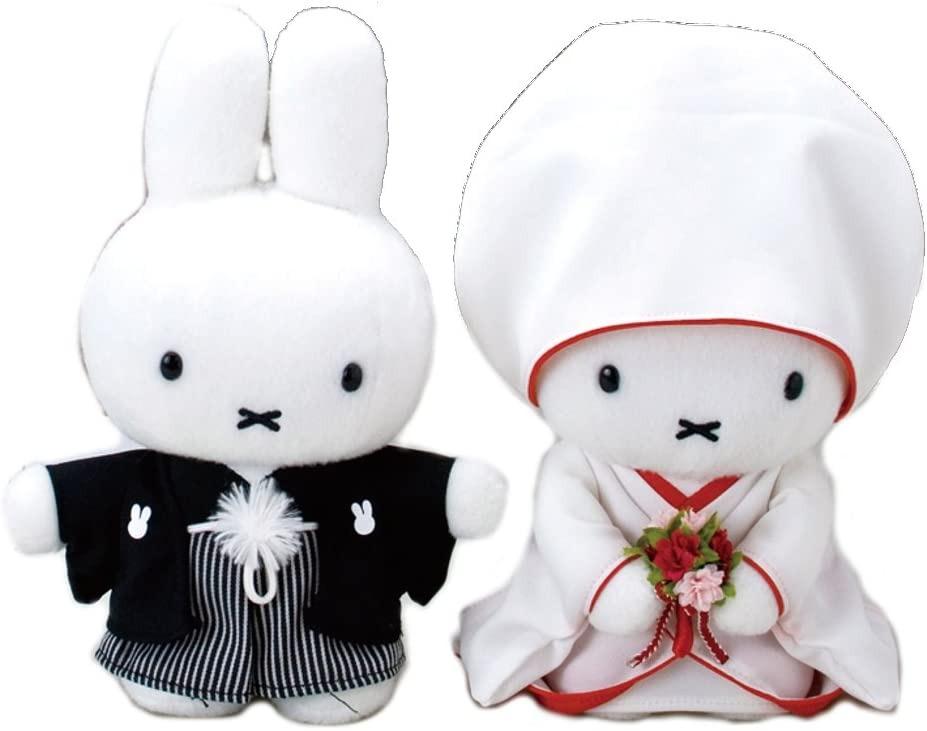 日本原裝進口 日版 Miffy 結婚公仔 wedding doll 和装 31cm, 興趣及遊戲, 玩具 & 遊戲類 - Carousell