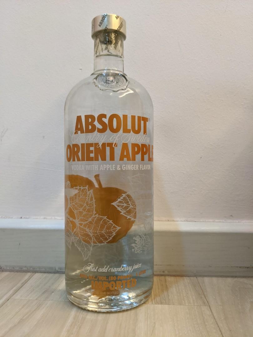 Absolut Vodka - Orient Apple, Food & Drinks, Alcoholic Beverages on ...