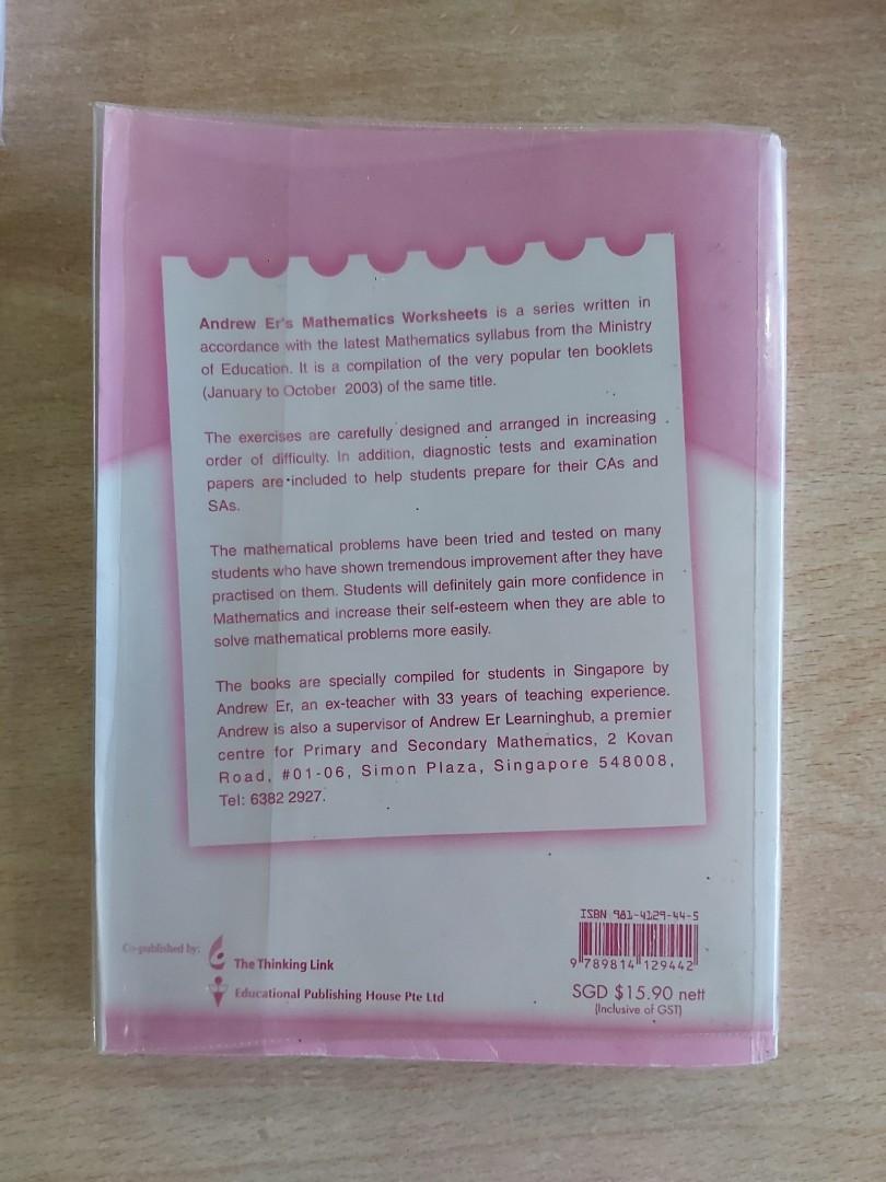 Andrew Er's Math Worksheets P3, Hobbies & Toys, Books & Magazines ...