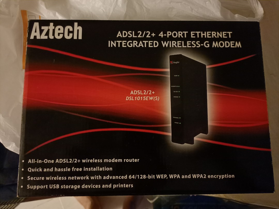 Aztech modem, Computers & Tech, Parts & Accessories, Networking on ...
