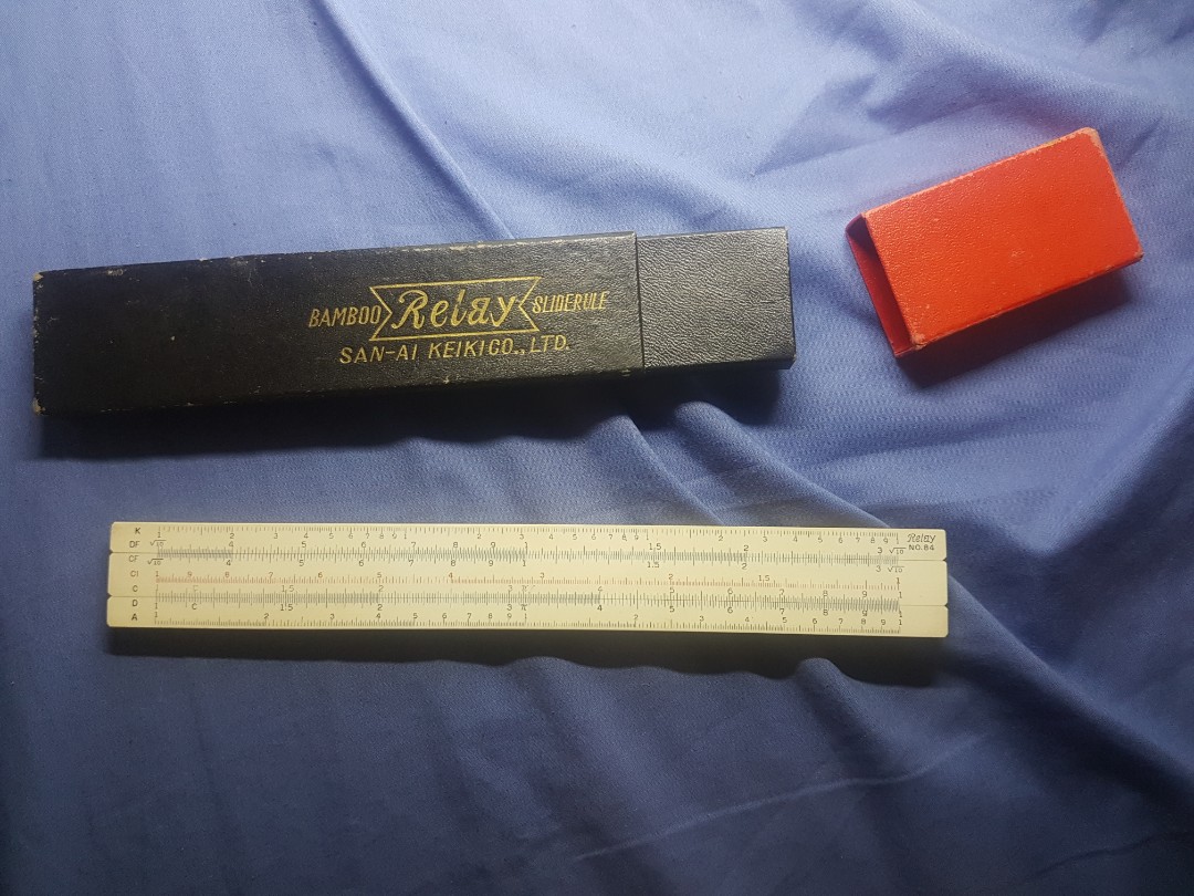 Bamboo Slide Rule- Relay - San-Ai Keikico Ltd - Made in Japan -in ...