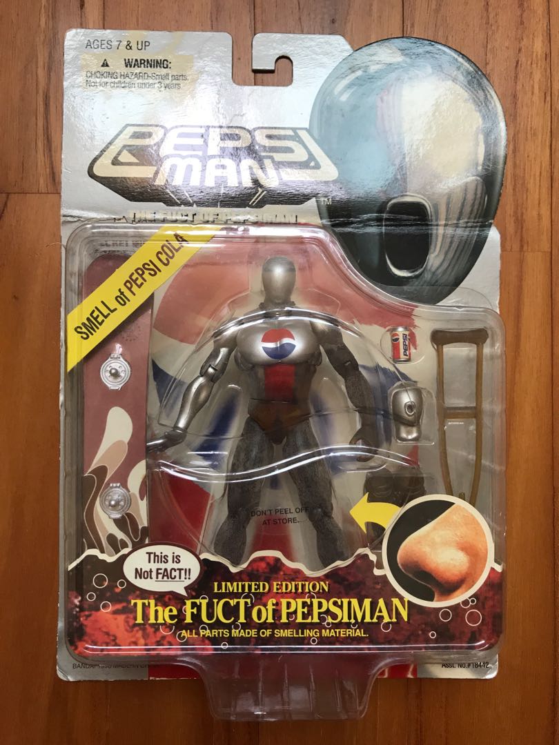 Bandai Rare vintage Pepsi Man action figure, Hobbies & Toys, Toys ...