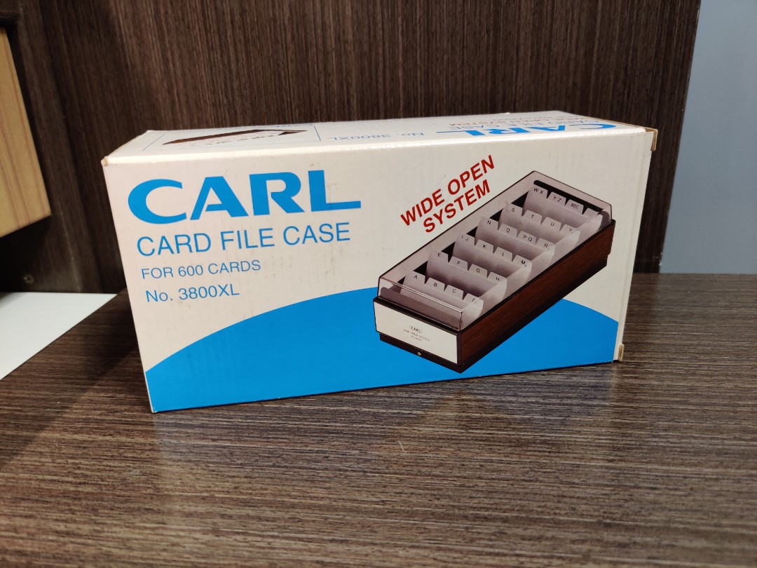 CARL Card File Case 名片盒 on Carousell