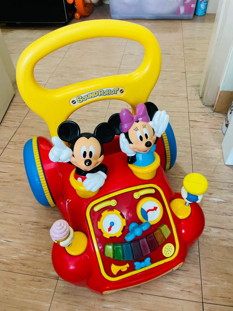 Disney Push walker with sounds, Babies & Kids, Infant Playtime on Carousell