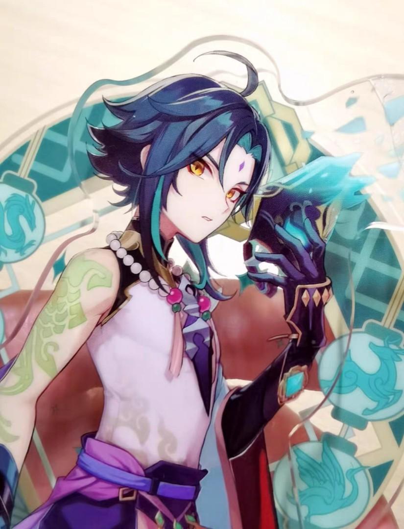 Genshin impact official merch Xiao shikishi standee Venti standee ...
