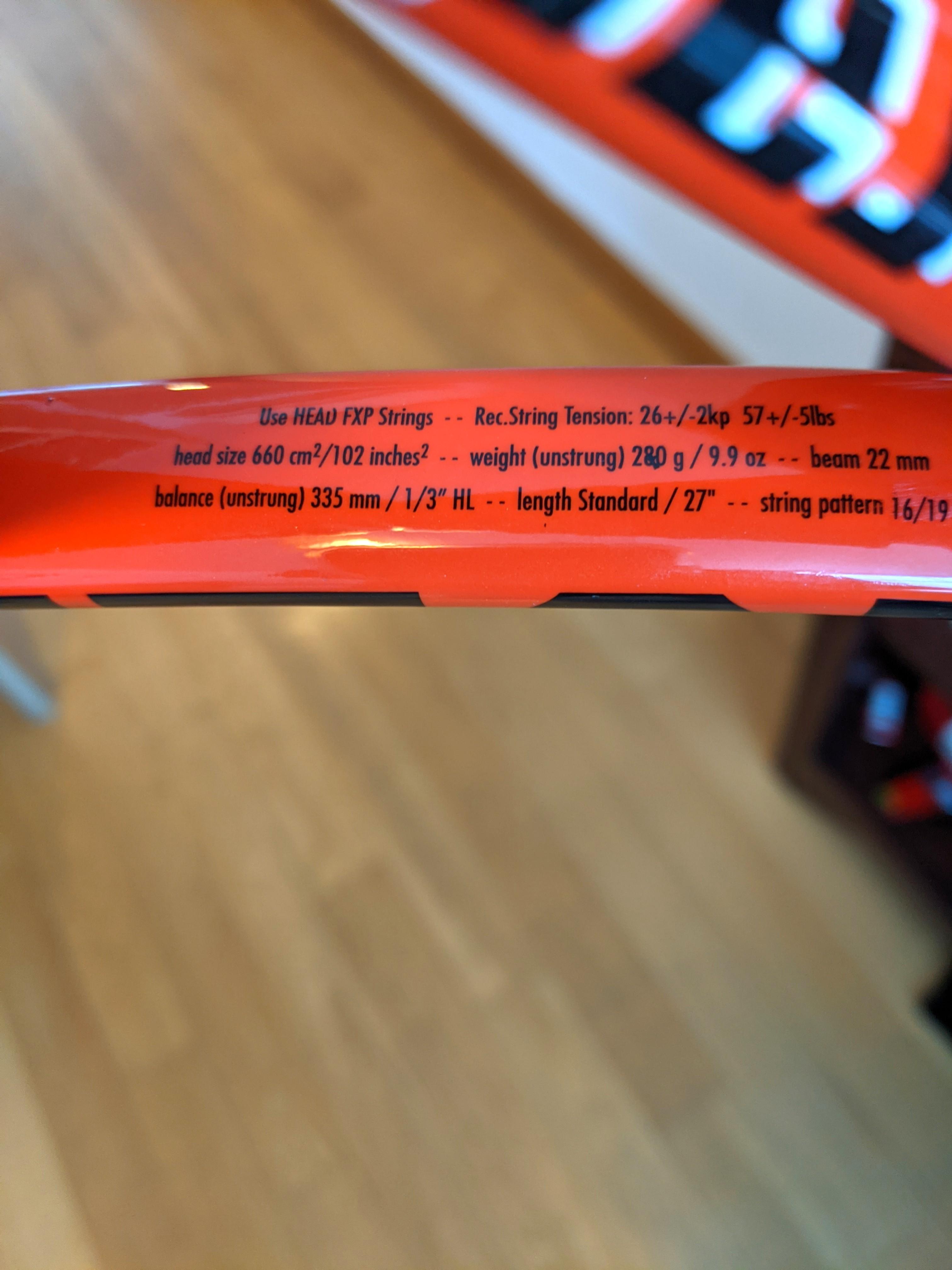 Head Flexpoint Radical Team 102 tennis racquet., Sports Equipment ...