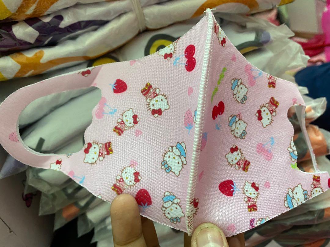 Hello Kitty Kids Children Face Mask Topeng Muka Kanak2, Health ...