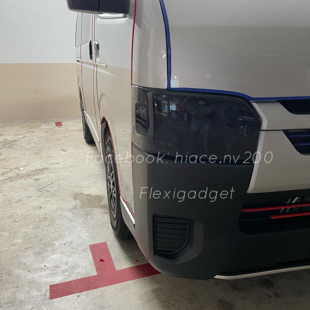 Hiace Van Headlight Lamp SMOKE Lens Cover Protector / Hiace Accessories ...