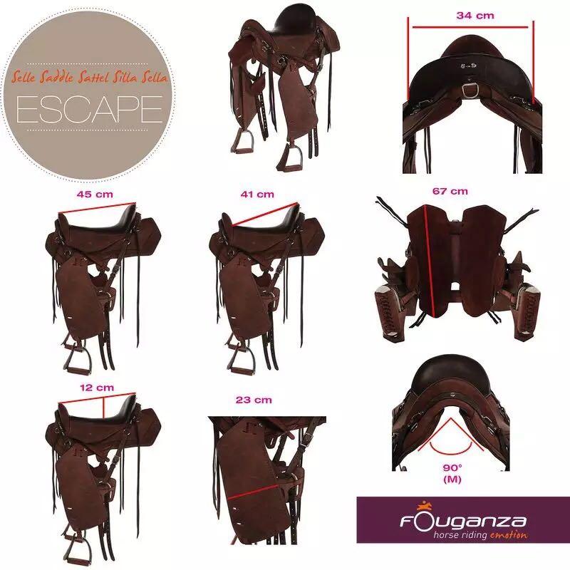 Horse saddle Italian leather , Everything Else on Carousell