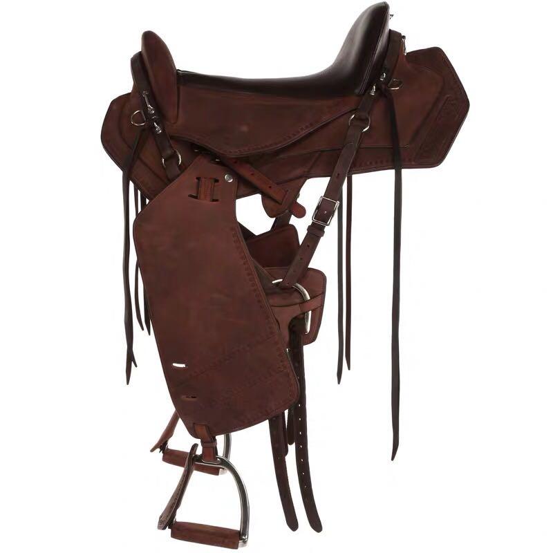 Horse saddle Italian leather , Everything Else on Carousell