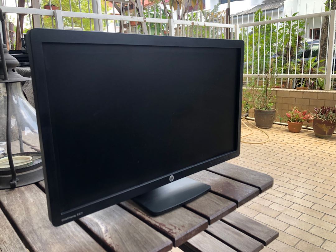 HP 21.5” EliteDisplay E221 Monitor, Computers & Tech, Parts ...