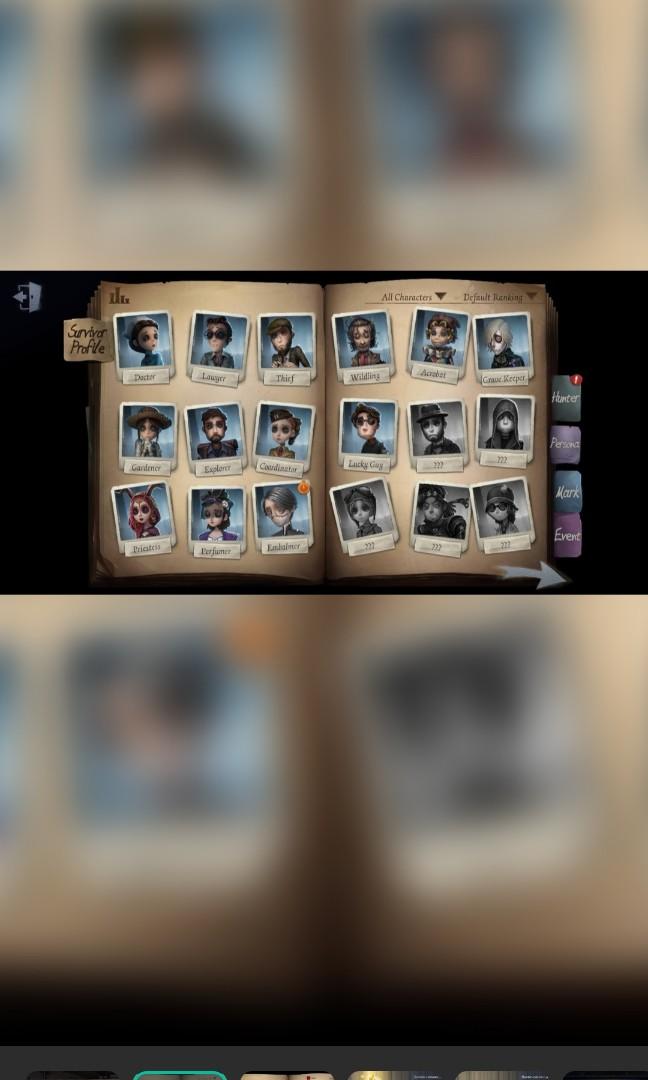 Identity V account, Video Gaming, Gaming Accessories, Game Gift Cards ...