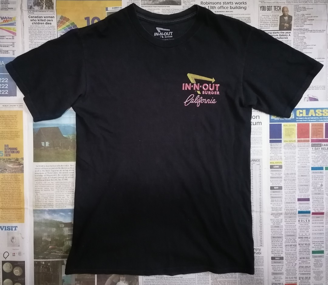 In-N-Out Burger, Men's Fashion, Tops & Sets, Tshirts & Polo Shirts on ...