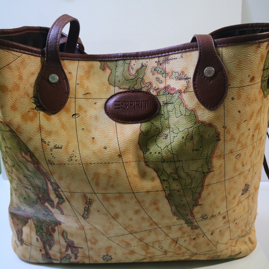 Map Bag Large open tote bag, Women's Fashion, Bags & Wallets, Tote Bags ...