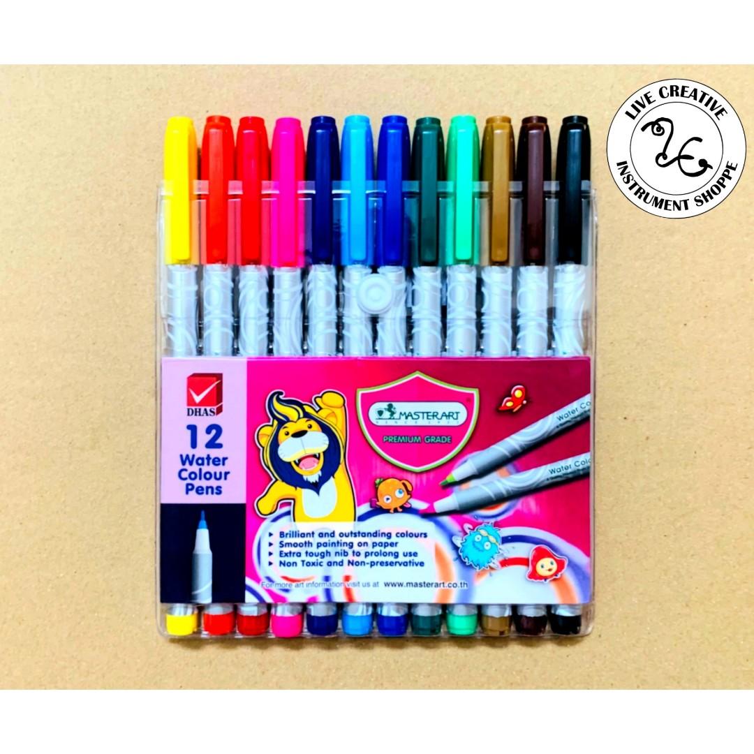 MASTERART Watercolour Pens - BASIC Set (12 Colours) (8851907130022 ...