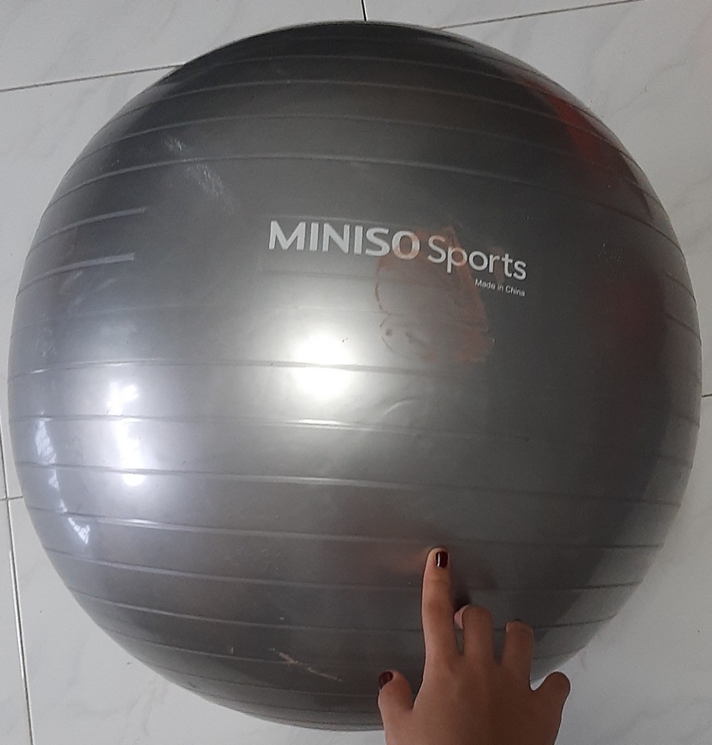 MINISO Sports Excercise Ball, Sports, Sports & Games Equipment on Carousell